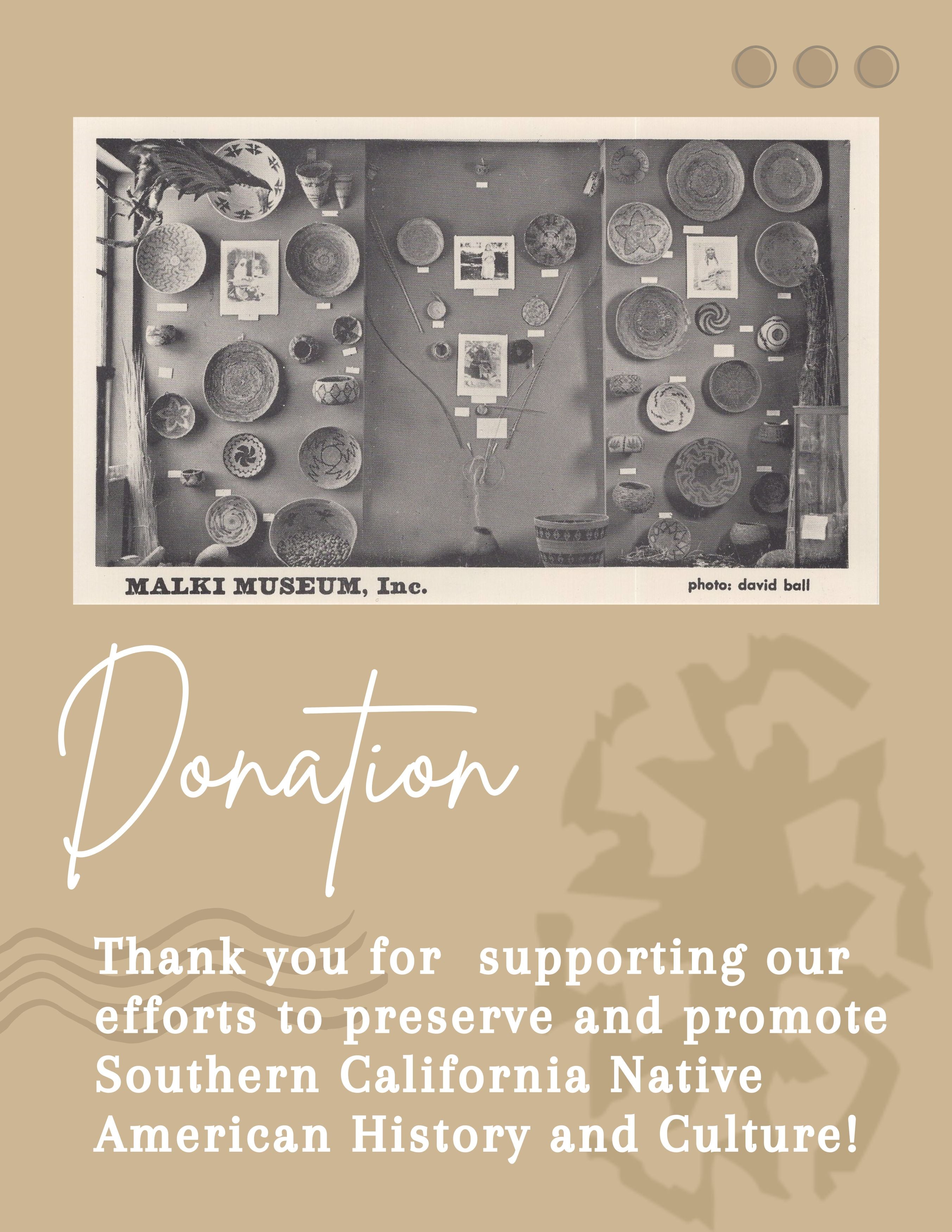 Malki Museum Donation – My Store